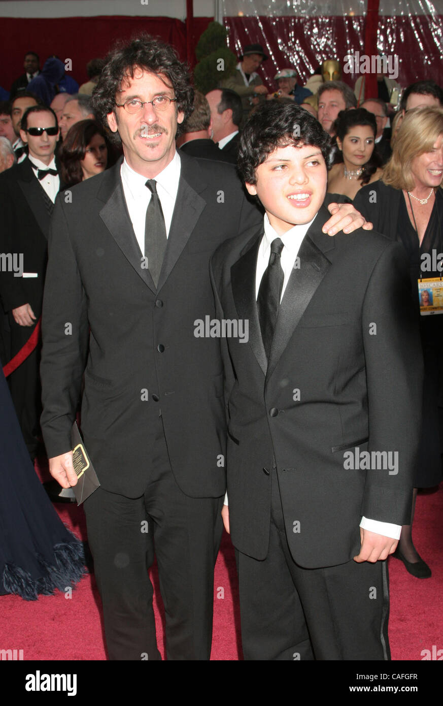 Feb 25, 2008 - Hollywood, California, USA - Director JOEL COHEN and son ...