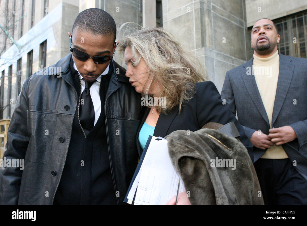 Rapper Ja-Rule (Jeffrey Atkins) leaving Manhattan Criminal court after ...