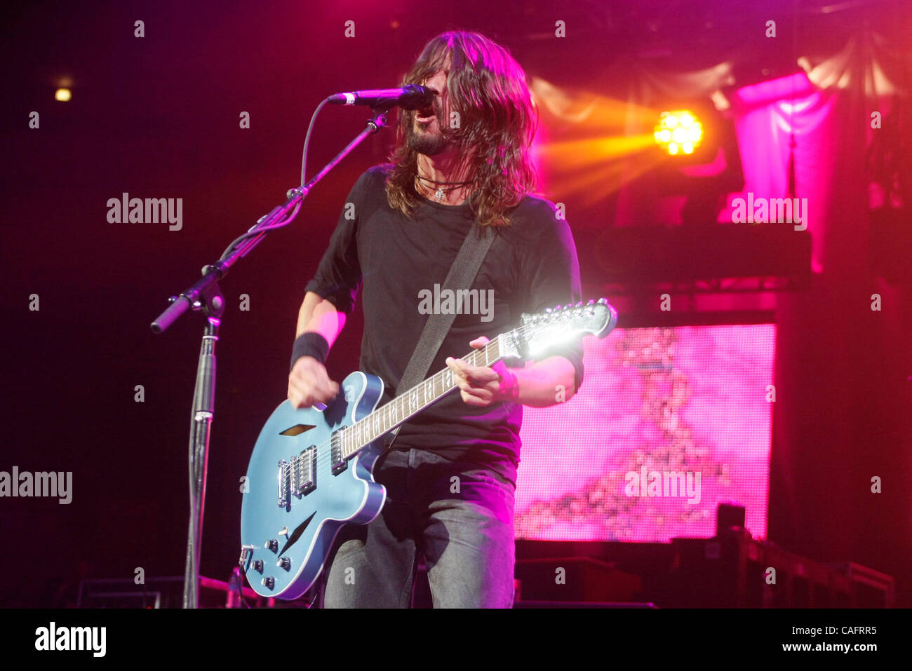The Foo Fighters with Dave Grohl lead vocals performing at Madison ...