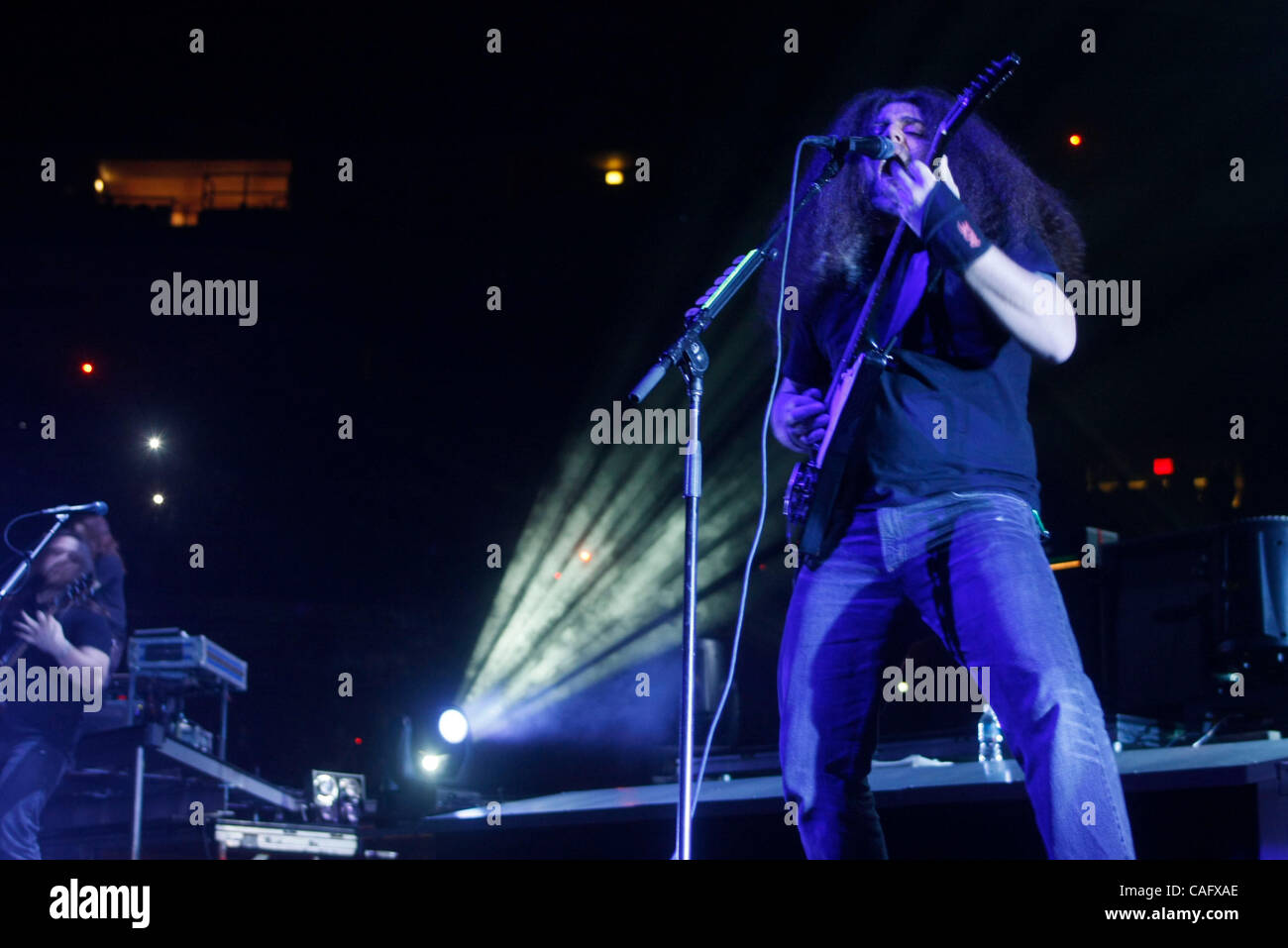 Coheed and Cambria performing at Madison Square Garden on February 21 ...