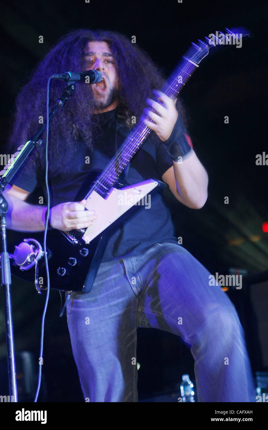 Coheed and Cambria performing at Madison Square Garden on February 21 ...