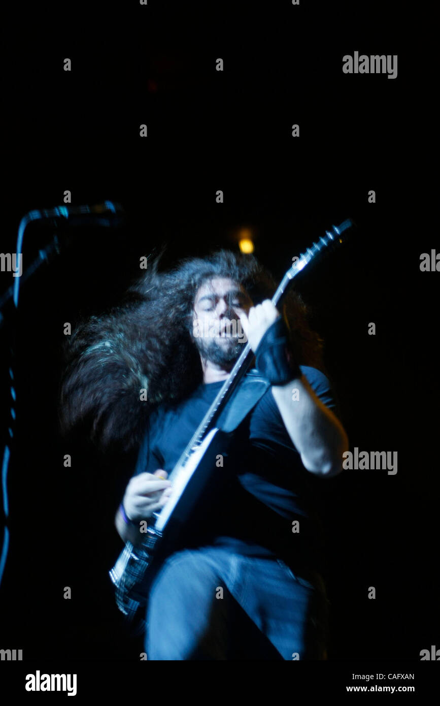 Coheed and Cambria performing at Madison Square Garden on February 21 ...