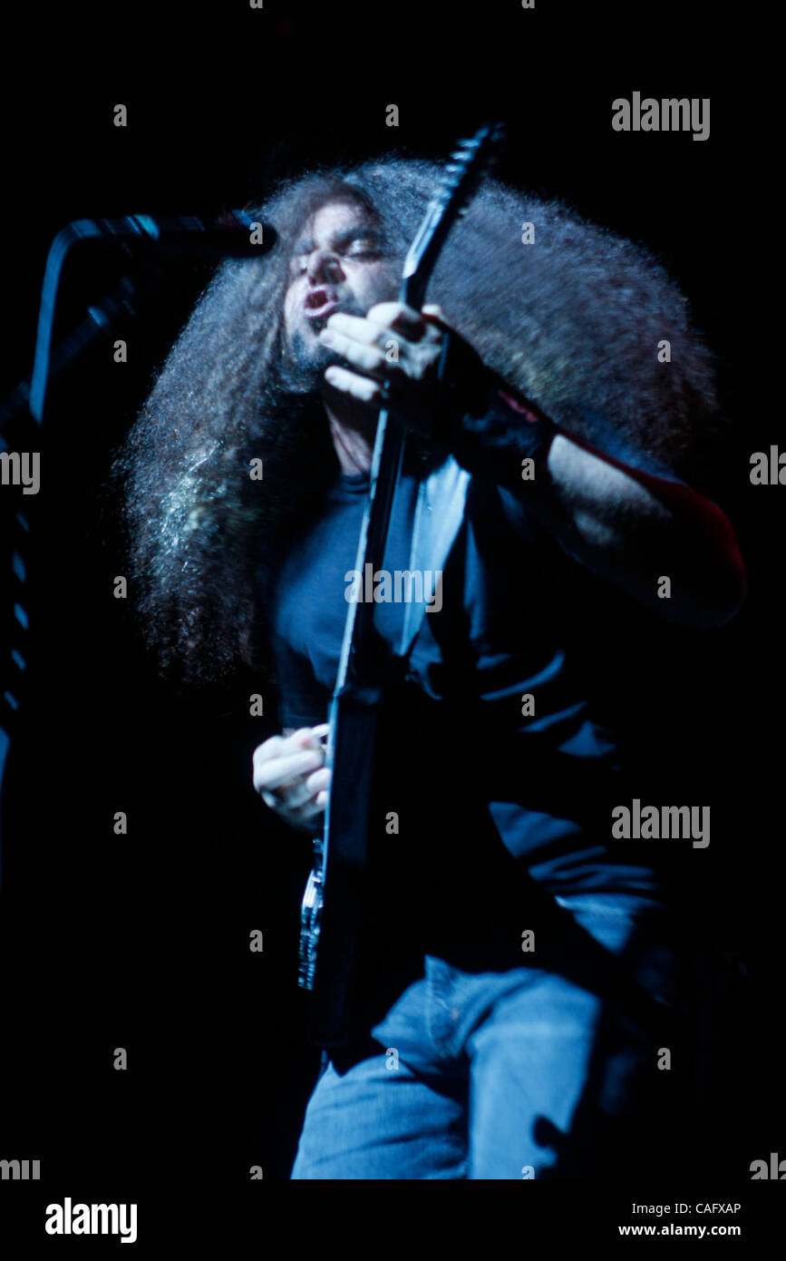 Coheed and Cambria performing at Madison Square Garden on February 21 ...