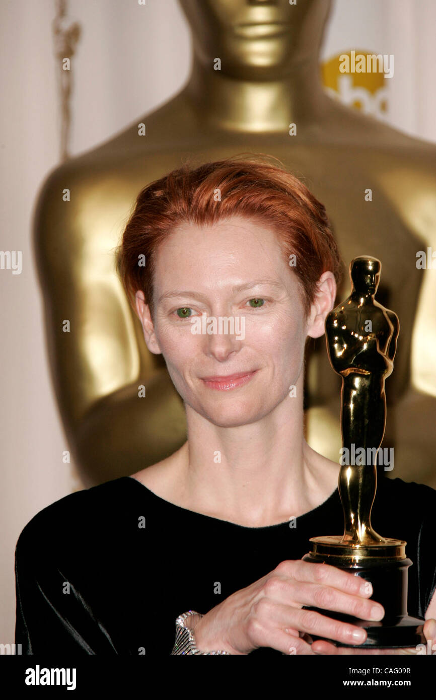 Feb 24, 2008 - Hollywood, California, USA - Actress TILDA SWINTON 'Best ...