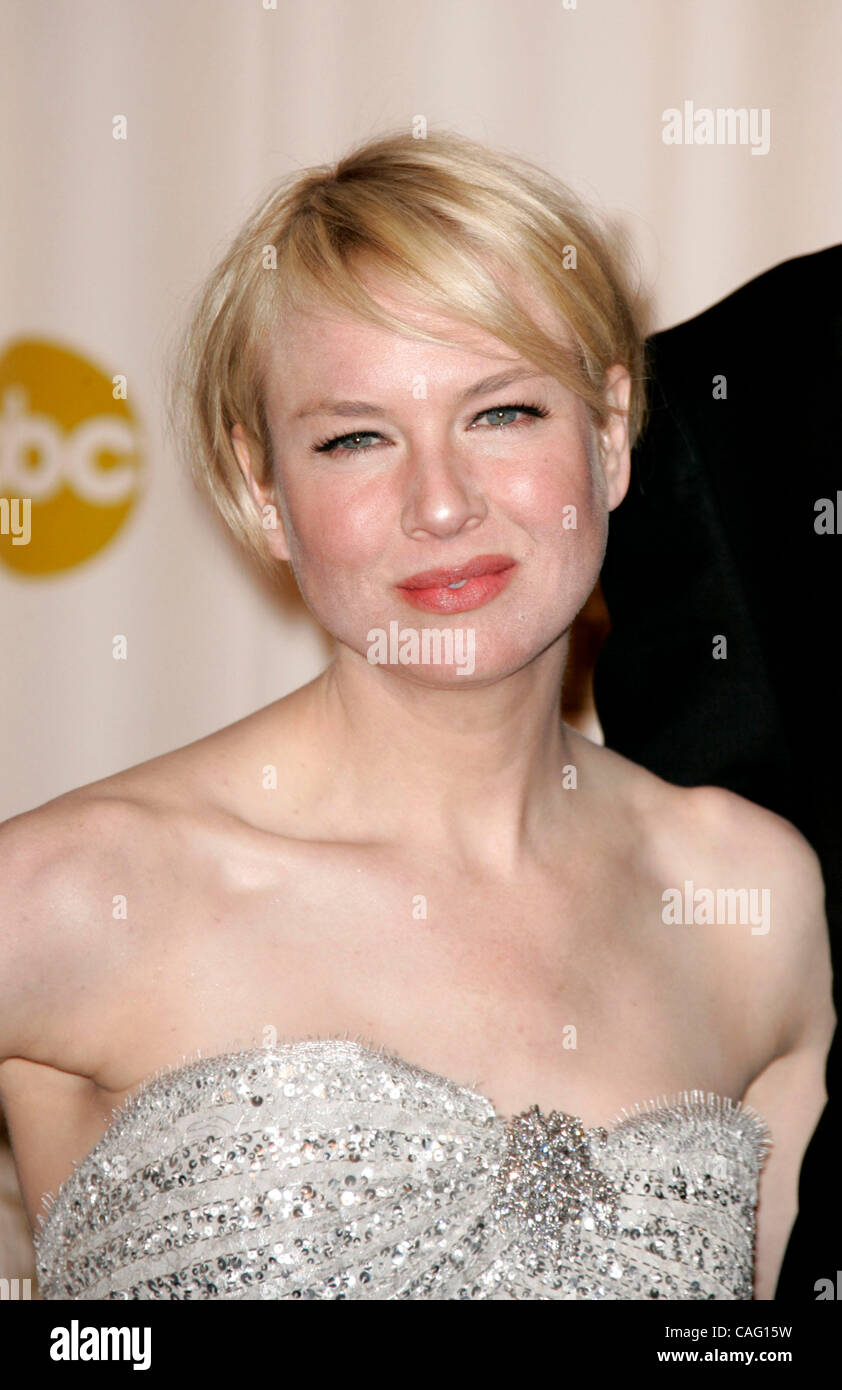 Feb 24, 2008 - Hollywood, California, USA - Actress RENEE ZELLWEGER at ...