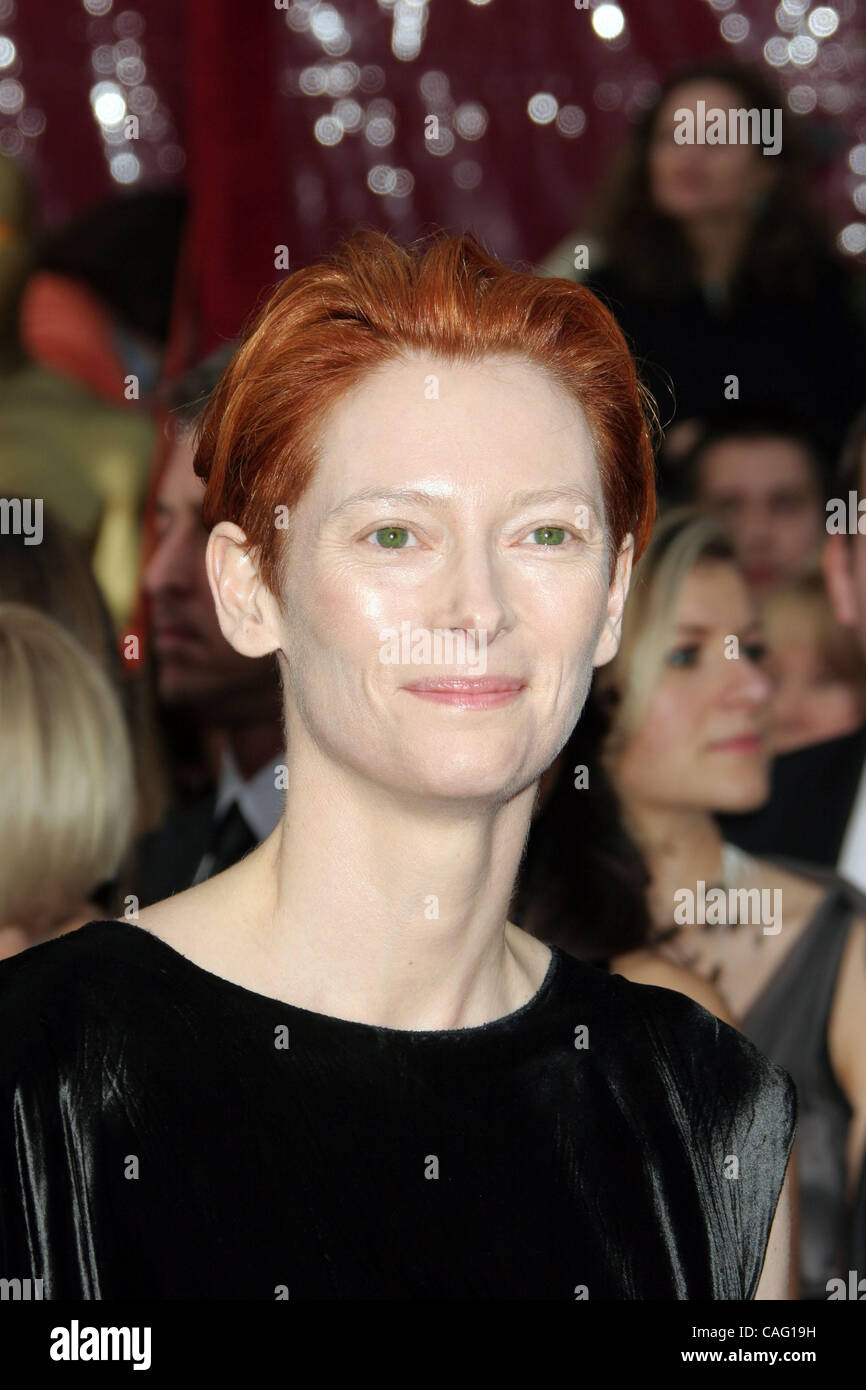 Feb 24, 2008 - Hollywood, California, USA - Actress TILDA SWINTON ...