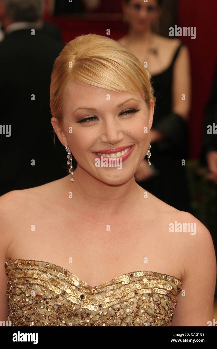 Feb 24, 2008 - Hollywood, California, USA - ADRIENNE FRANTZ arriving at ...