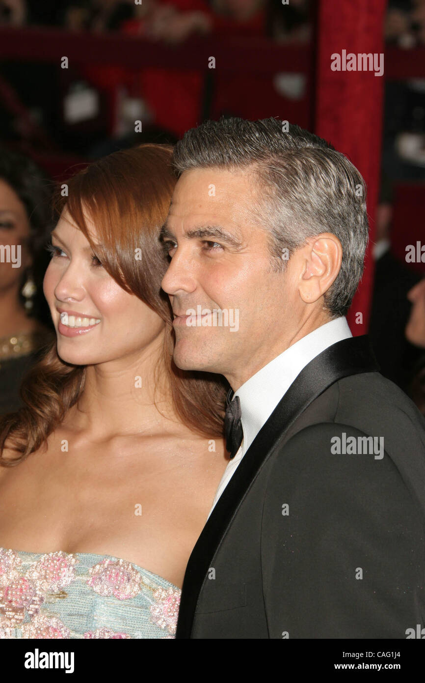 Feb 24, 2008 - Hollywood, California, USA - GEORGE CLOONEY and SARAH ...
