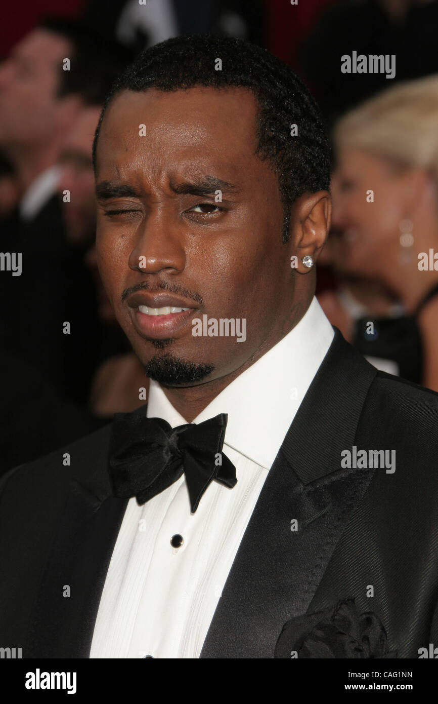 Feb 24, 2008 - Hollywood, California, USA - SEAN COMBS arriving at the ...