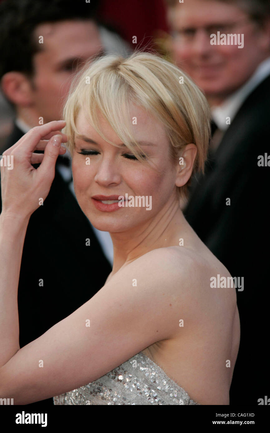 Feb 24, 2008 - Hollywood, California, USA - Actress RENEE ZELLWEGER ...