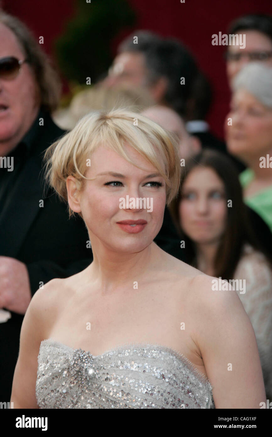 Feb 24, 2008 - Hollywood, California, USA - Actress RENEE ZELLWEGER ...