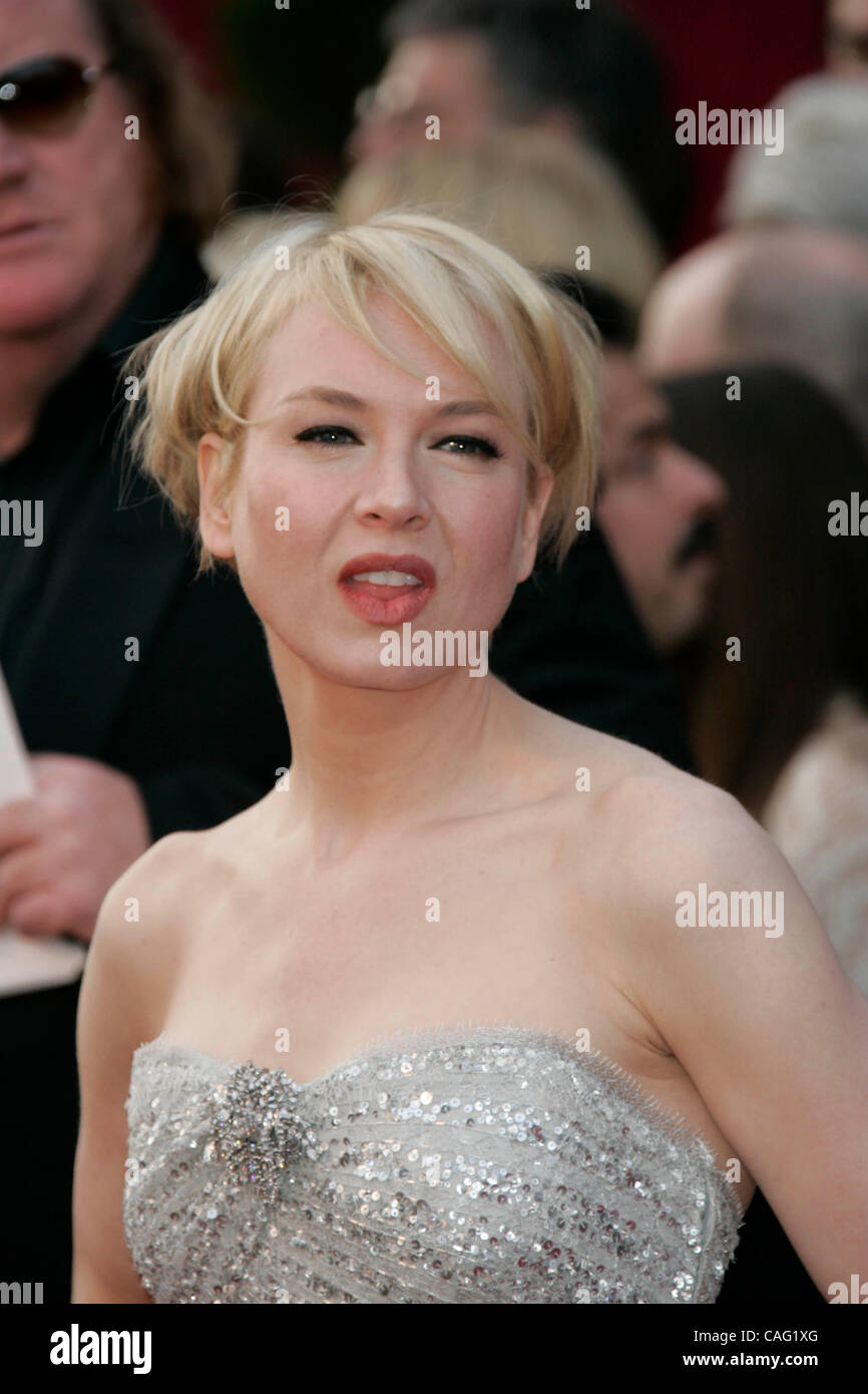 Feb 24, 2008 - Hollywood, California, USA - Actress RENEE ZELLWEGER ...