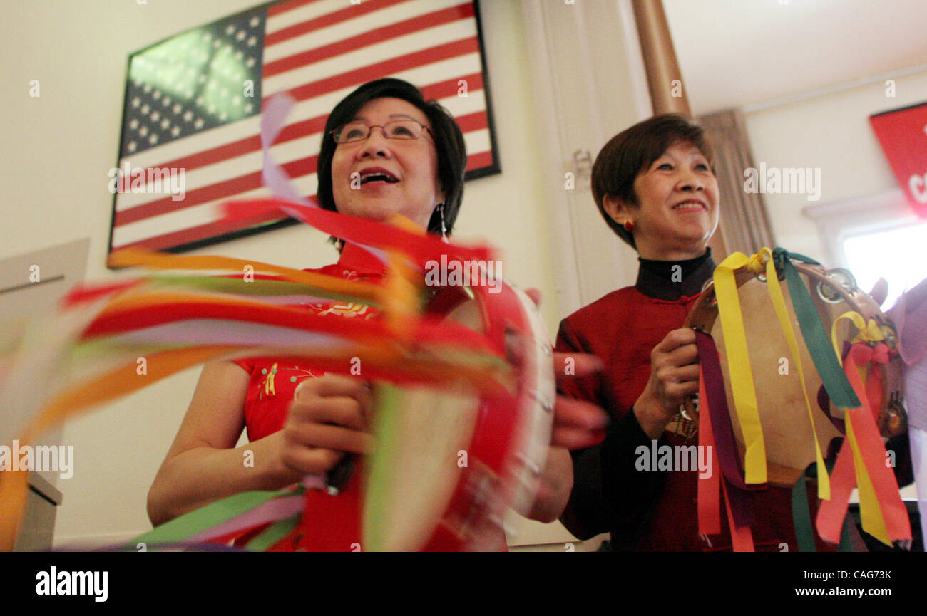 Chia Chia Chien and Jennifer Gorman, organizers of the Chinese New Year ...