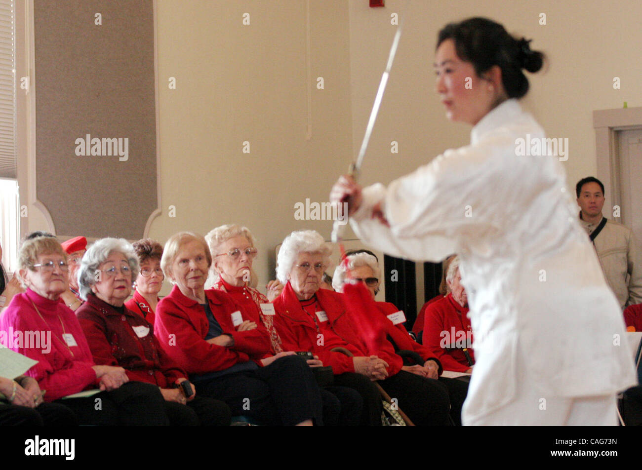 Zhang Yiqun from the O Mei Kung Fu Center in Milpitas demonstrates the ...