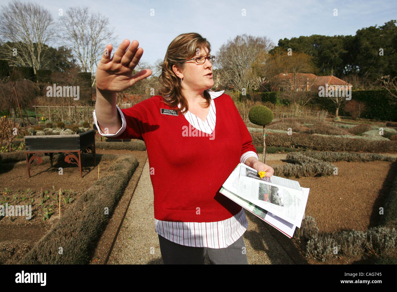 Cathy Rampley , the education program adminstrator at Filoli Center in ...