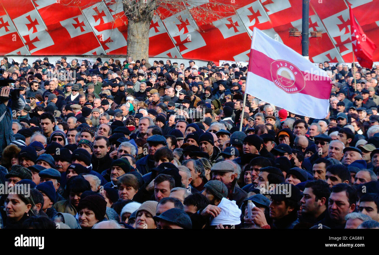 Georgian opposition protest rally in central Tbilisi, Georgia ...