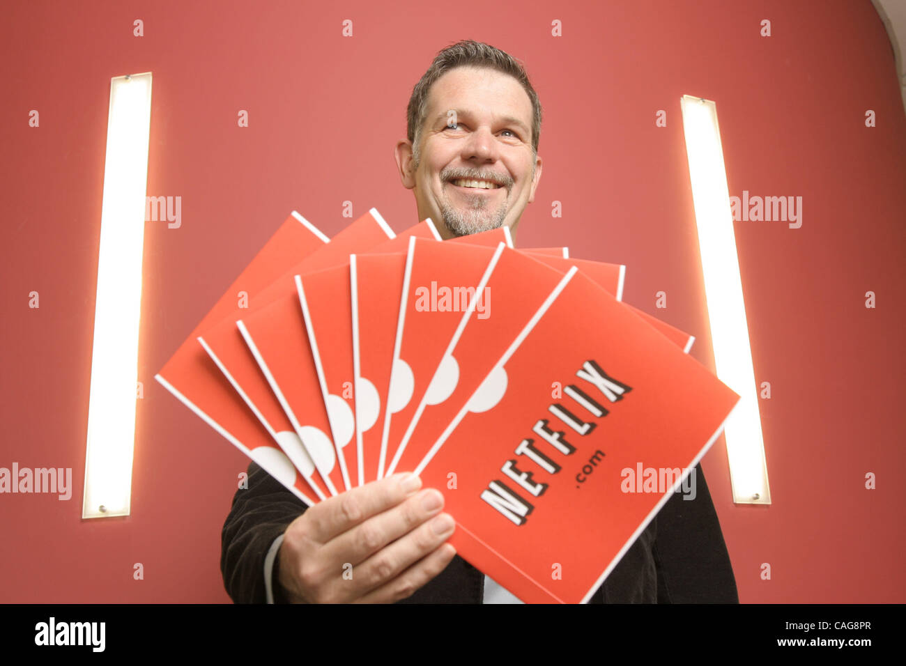 Feb 16, 2008 - Los Gatos, California, USA - Netflix CEO REED HASTINGS ...