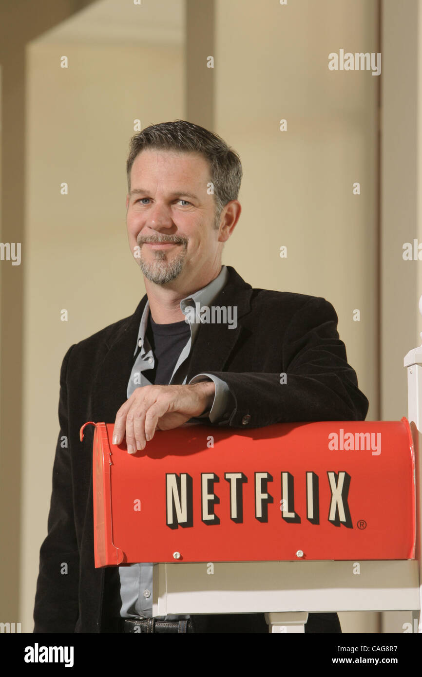 Feb 16, 2008 - Los Gatos, California, USA - Netflix CEO REED HASTINGS ...