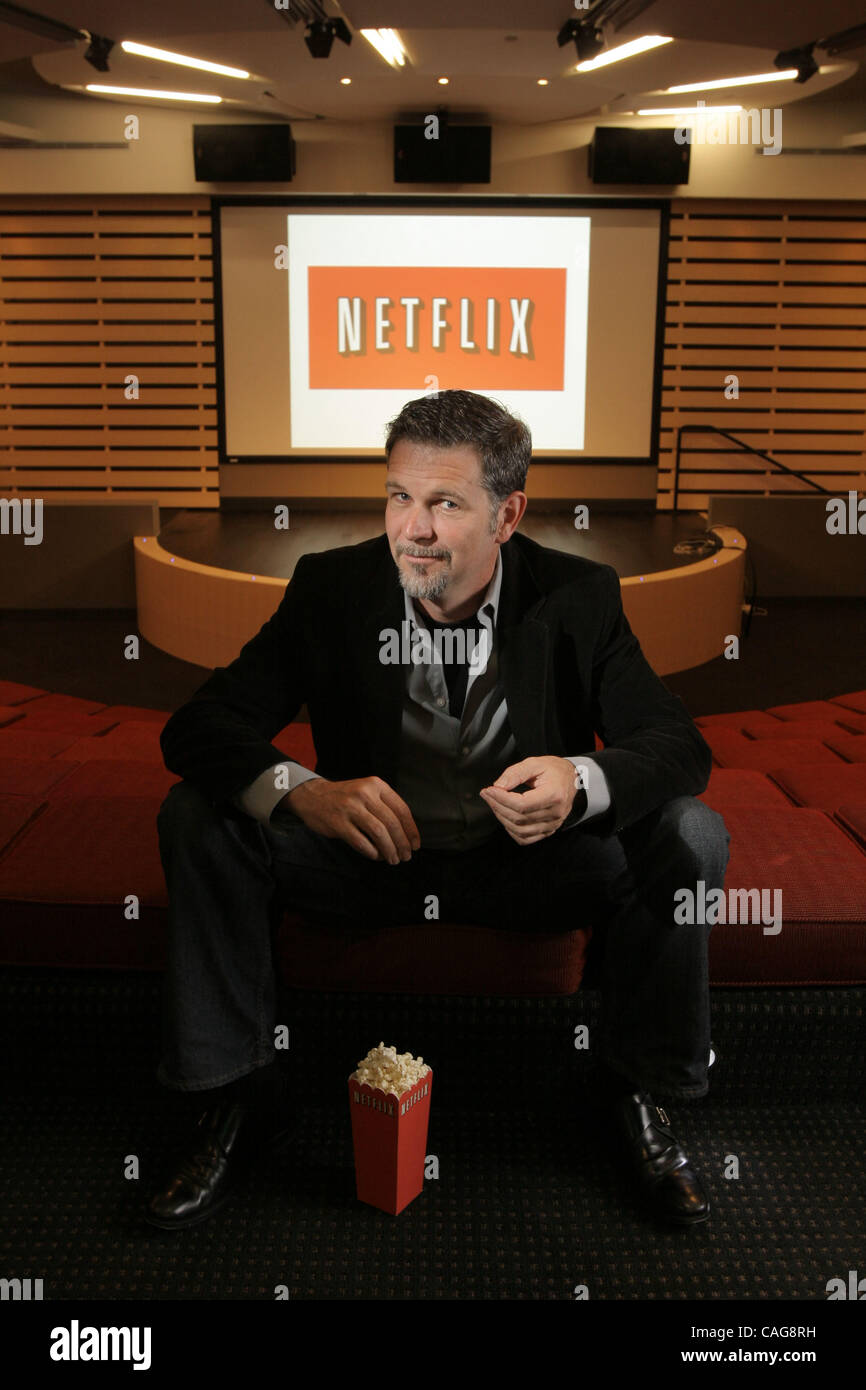 Feb 16, 2008 - Los Gatos, California, USA - Netflix CEO REED HASTINGS ...