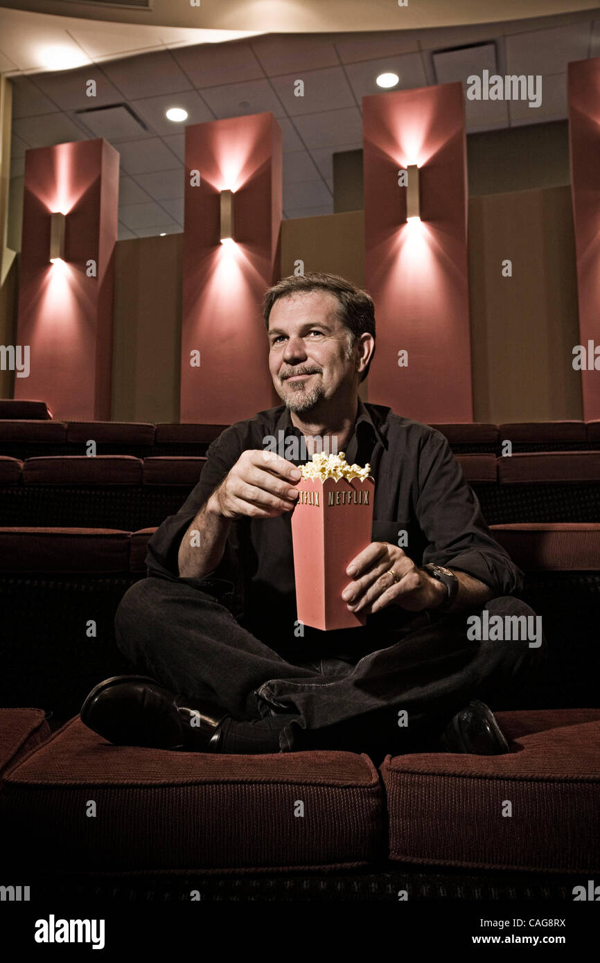 Feb 16, 2008 - Los Gatos, California, USA - Netflix CEO REED HASTINGS ...