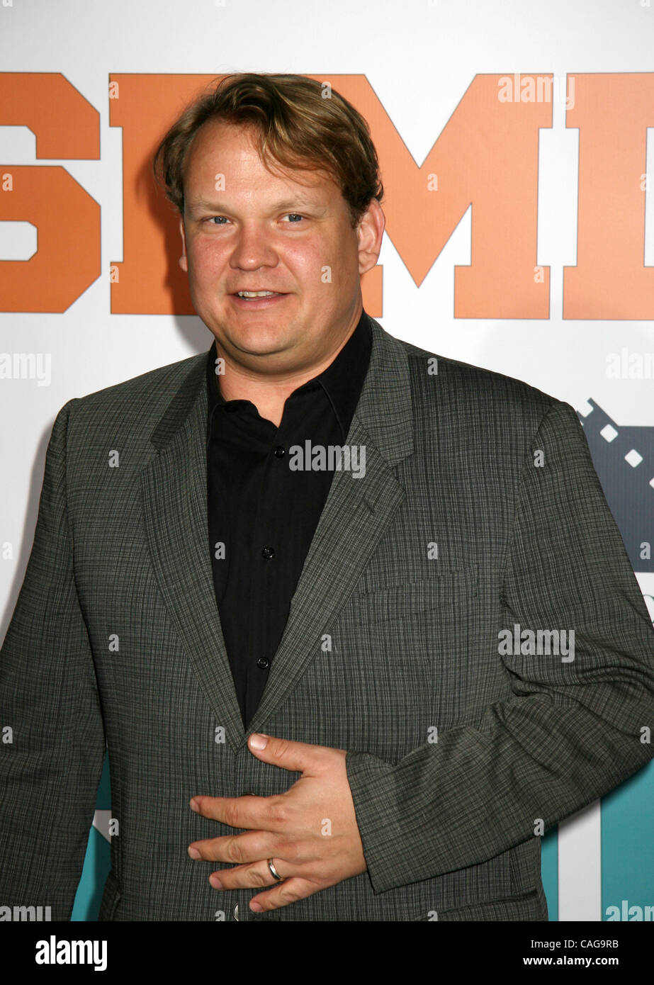 Feb 19, 2008 - Los Angeles, California, USA - ANDY RICHTER arriving at ...
