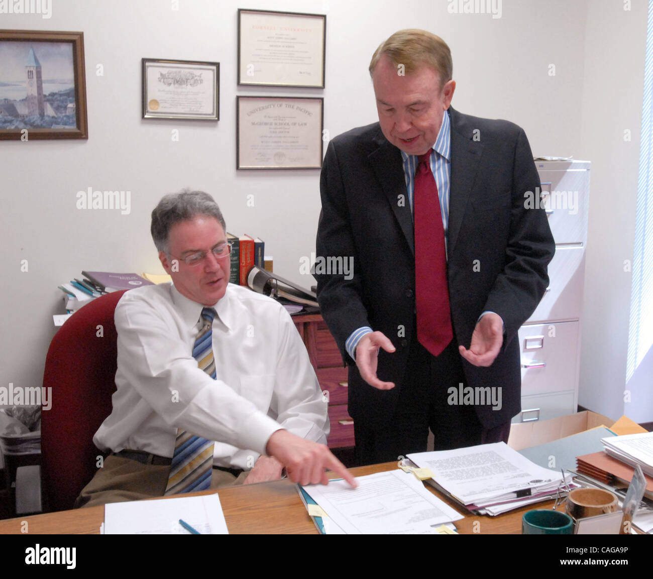 Fair Political Practices Commission Chairman Ross Johnson with General ...