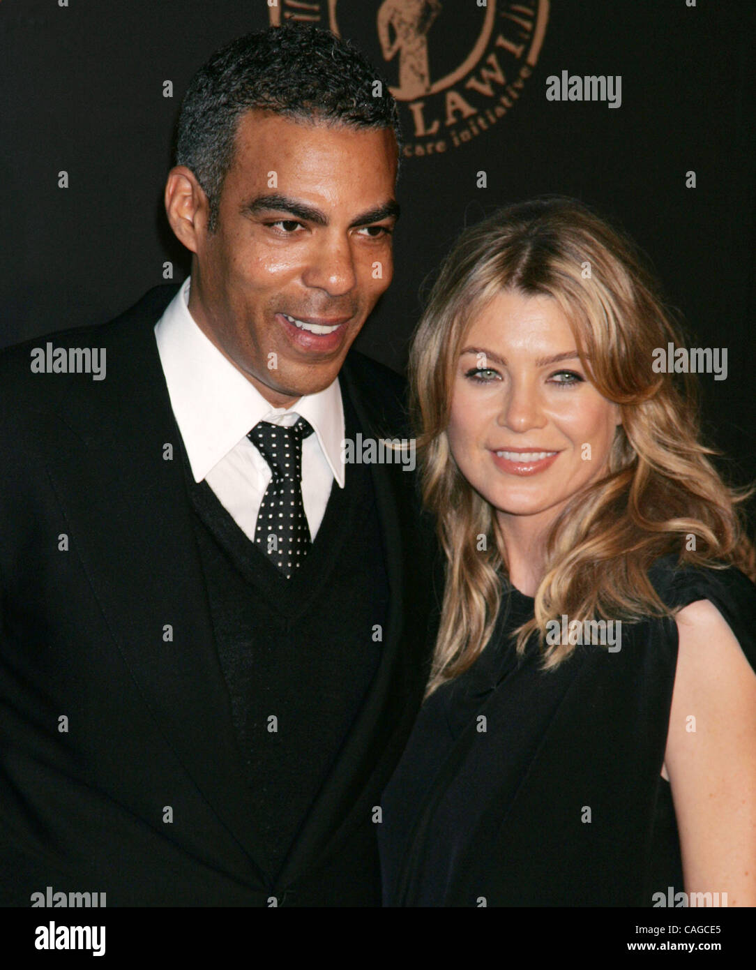 Feb 06, 2008 - New York, NY, USA - Actress ELLEN POMPEO and husband CHRIS AVERY at the arrivals ...