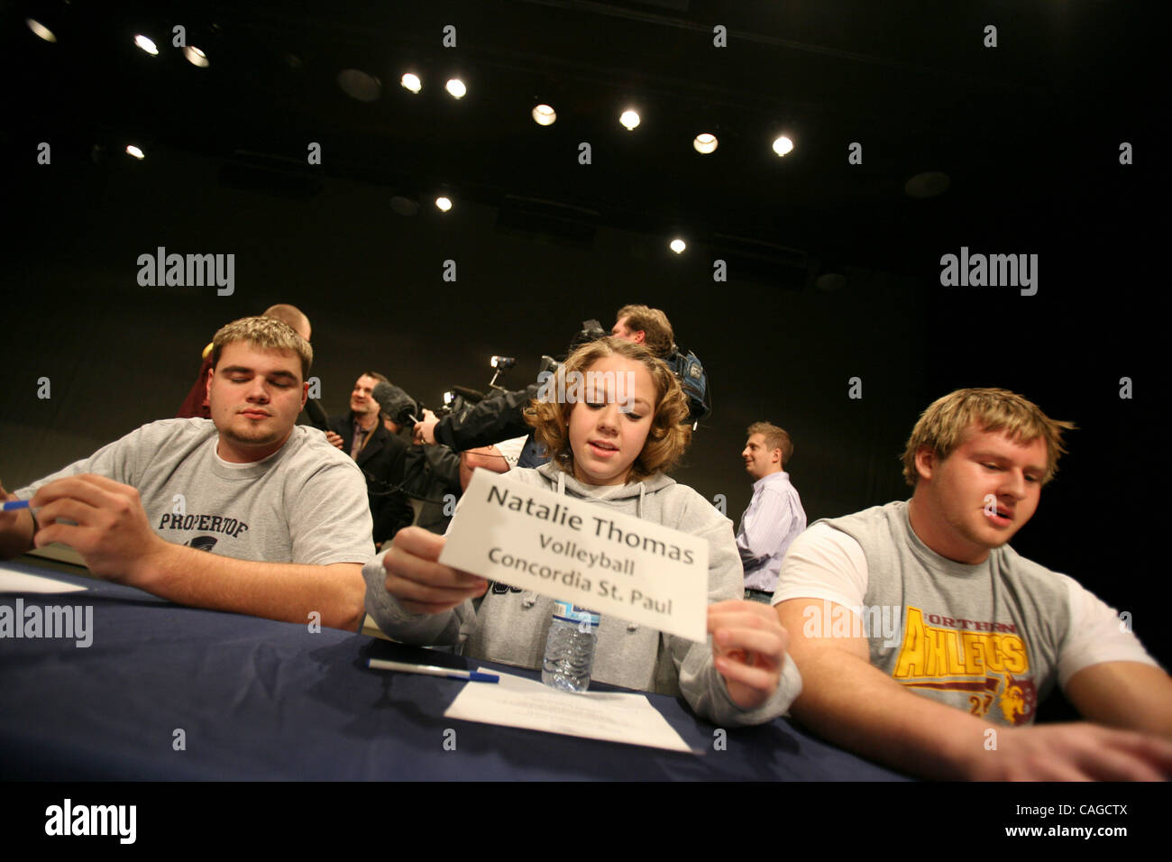 Champlin Park senior Natalie Thomas took her sign as a souvenir after ...