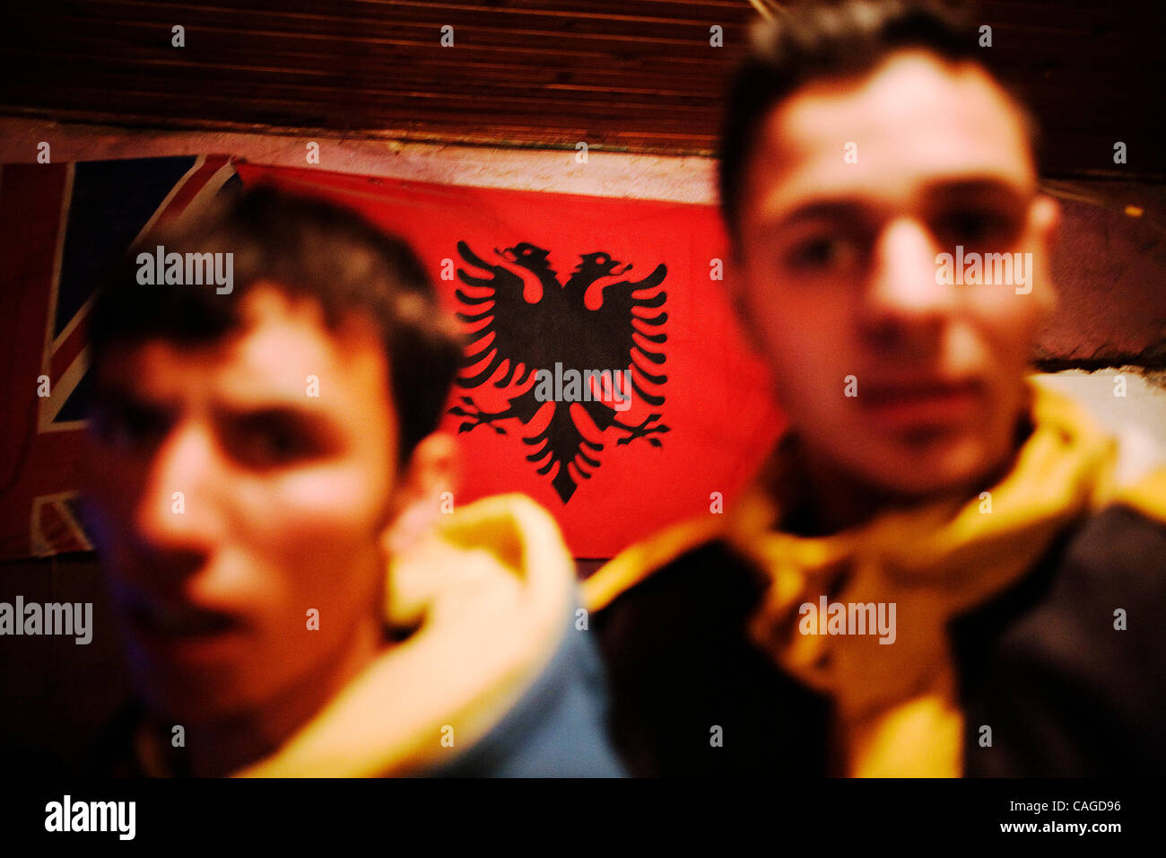 Feb 07, 2008 - Fusha Kosova , Kosovo - Young Ashkali men hang out in ...