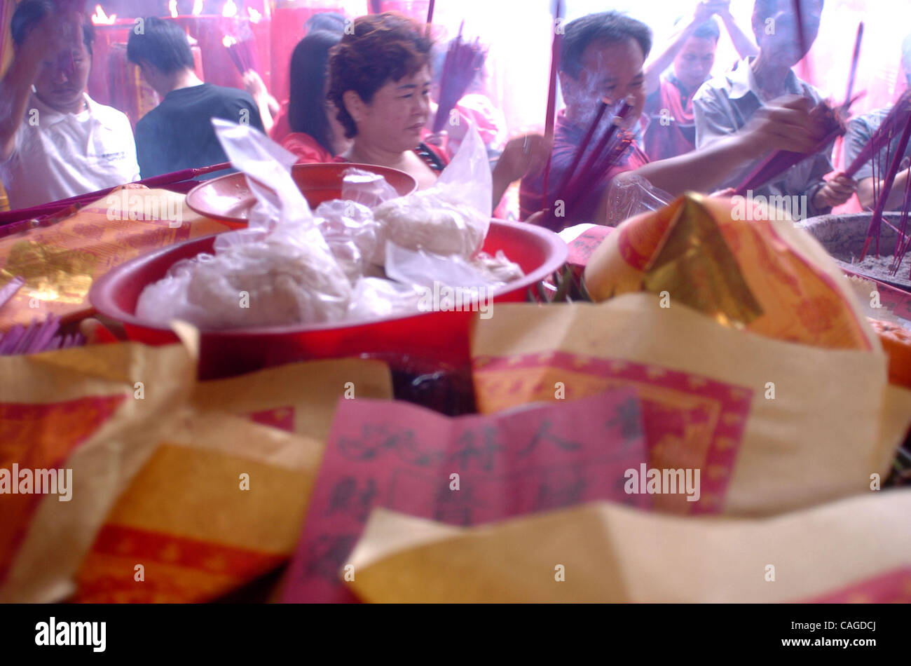 Indonesian ethnic Chinese pray during Chinese New Year celebration at ...