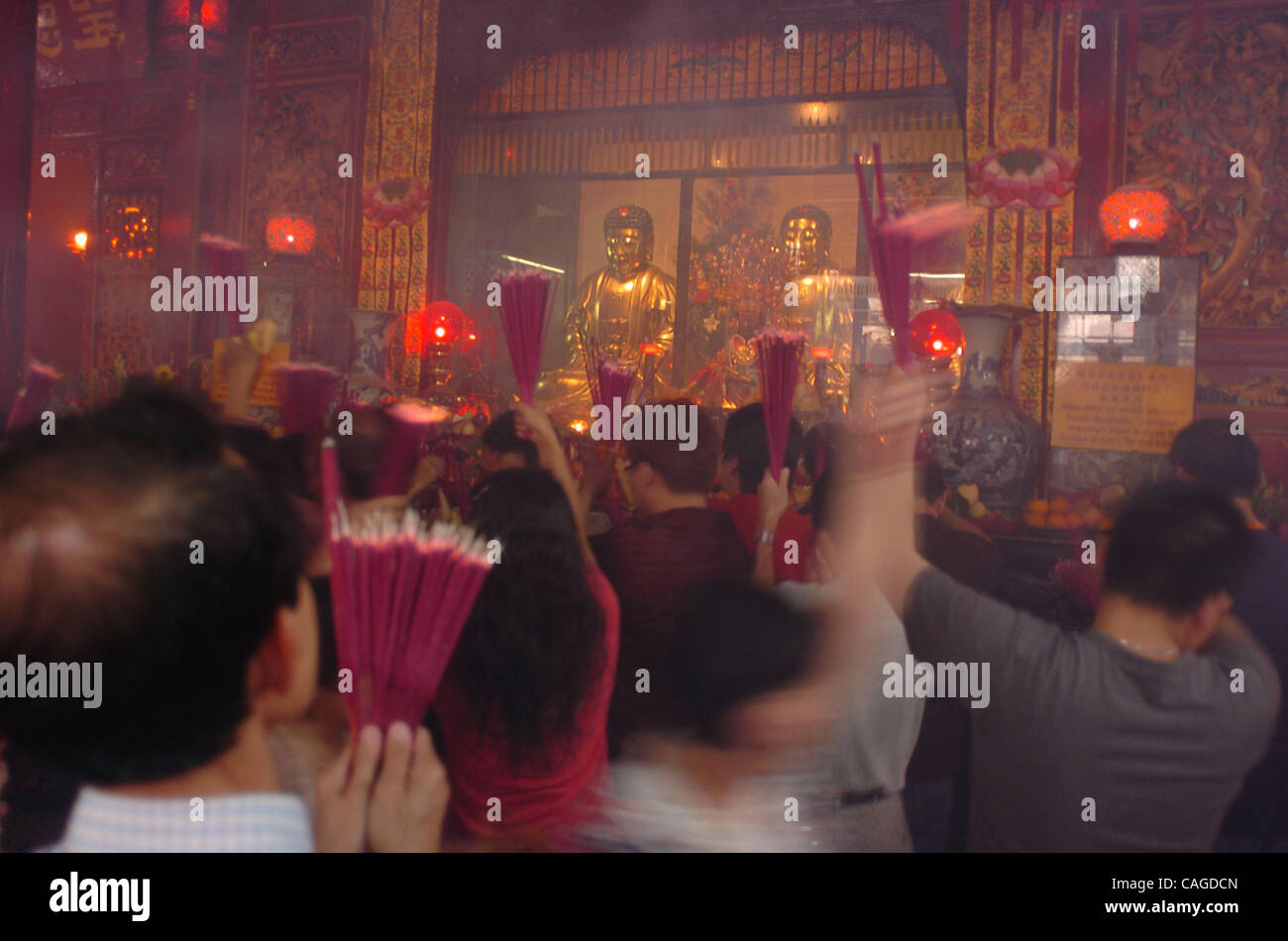 Indonesian ethnic Chinese pray during Chinese New Year celebration at ...