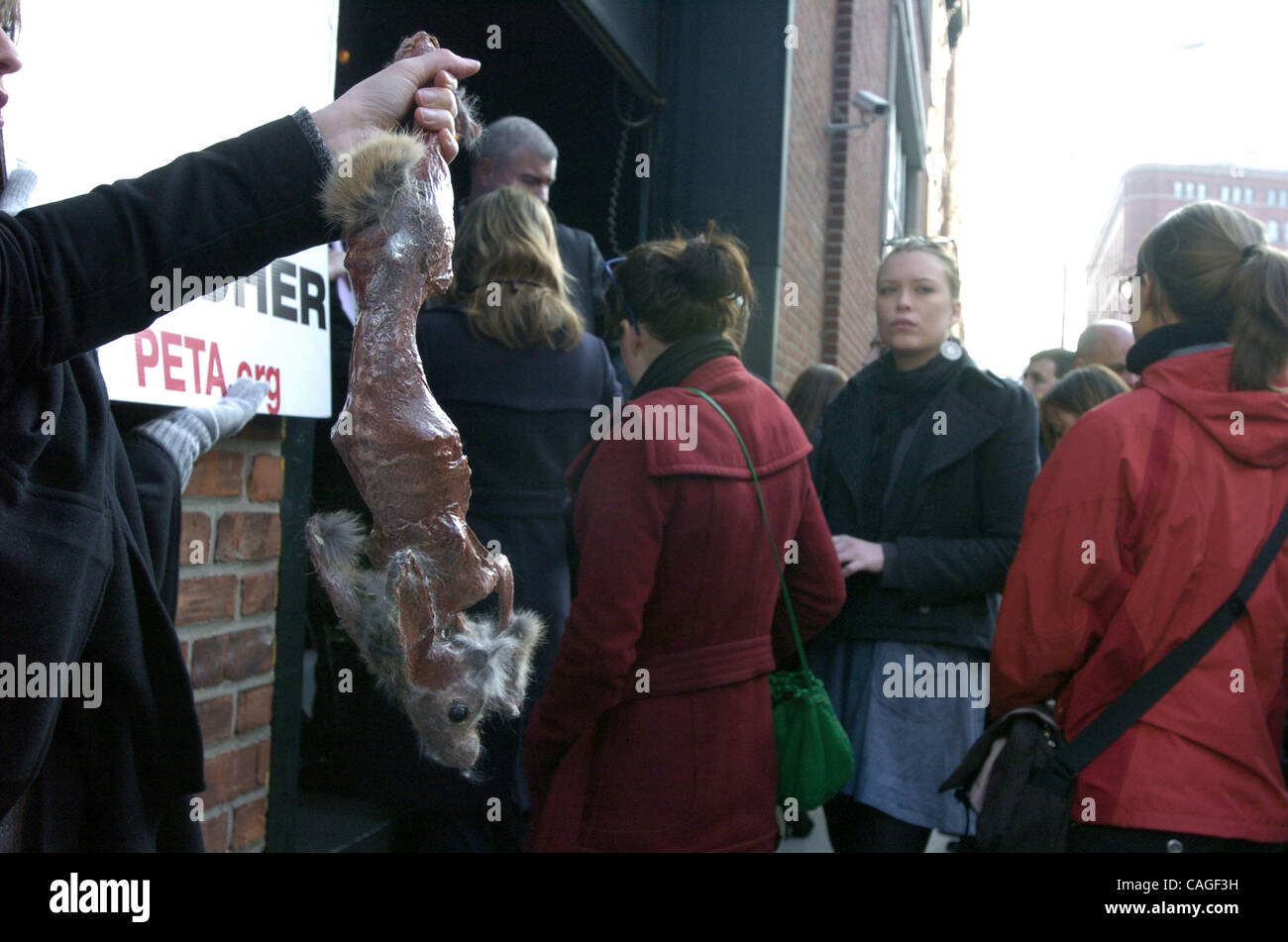 PETA (People For The Ethical Treatment Of Animals) protest outside ...