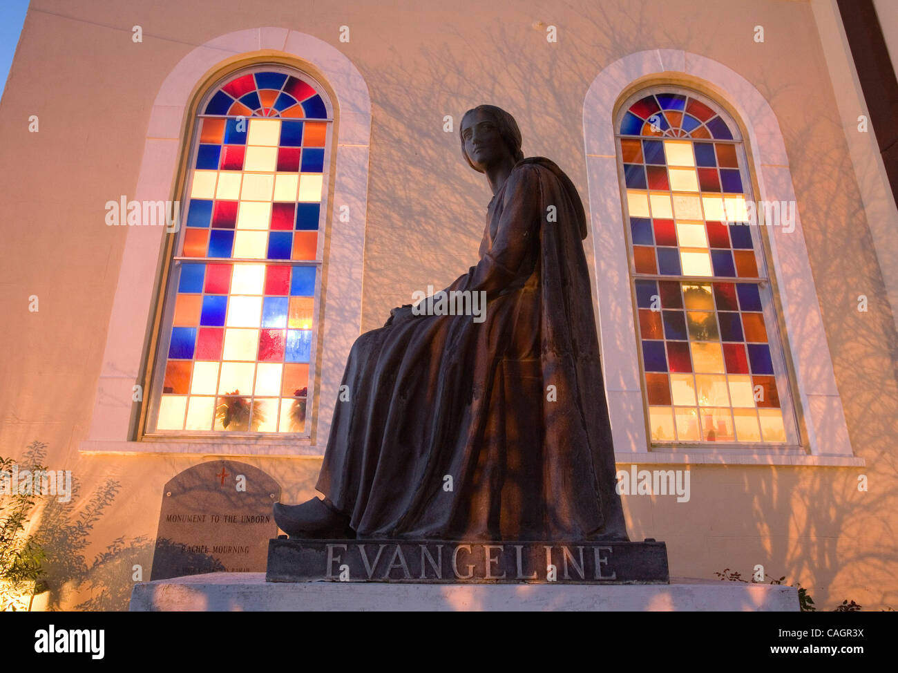 Dec. 31, 2007 - St. Martinville, Louisiana, U.S. - A statue of ...