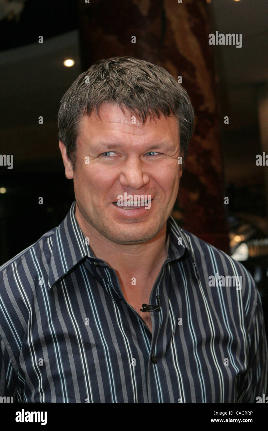 Russian actor and figther Oleg Taktarov at the presentation of the new ...