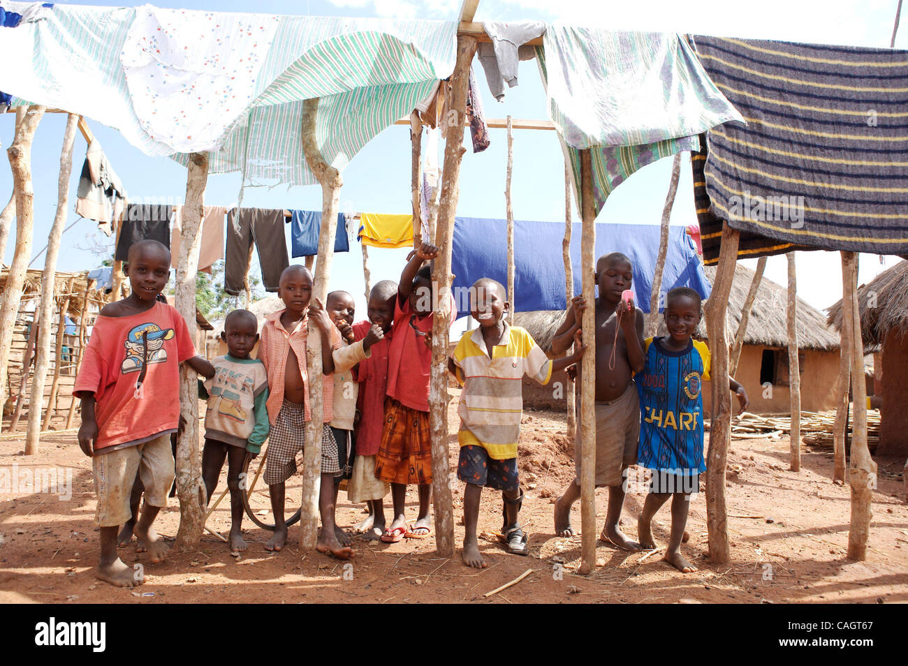 Children of Lingira Island Stock Photo - Alamy