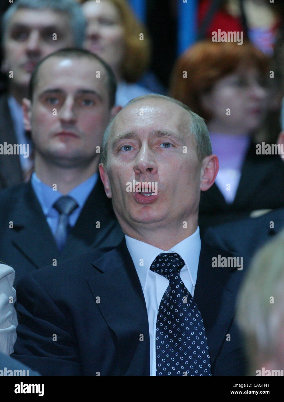MOSCOW, RUSSIA. FEBRUARY 5. Russian president Vladimir Putin supports ...
