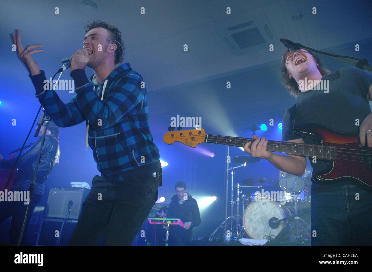 Rock band "REVEREND AND THE MAKERS" performing live at the 2008 MIDEM ...