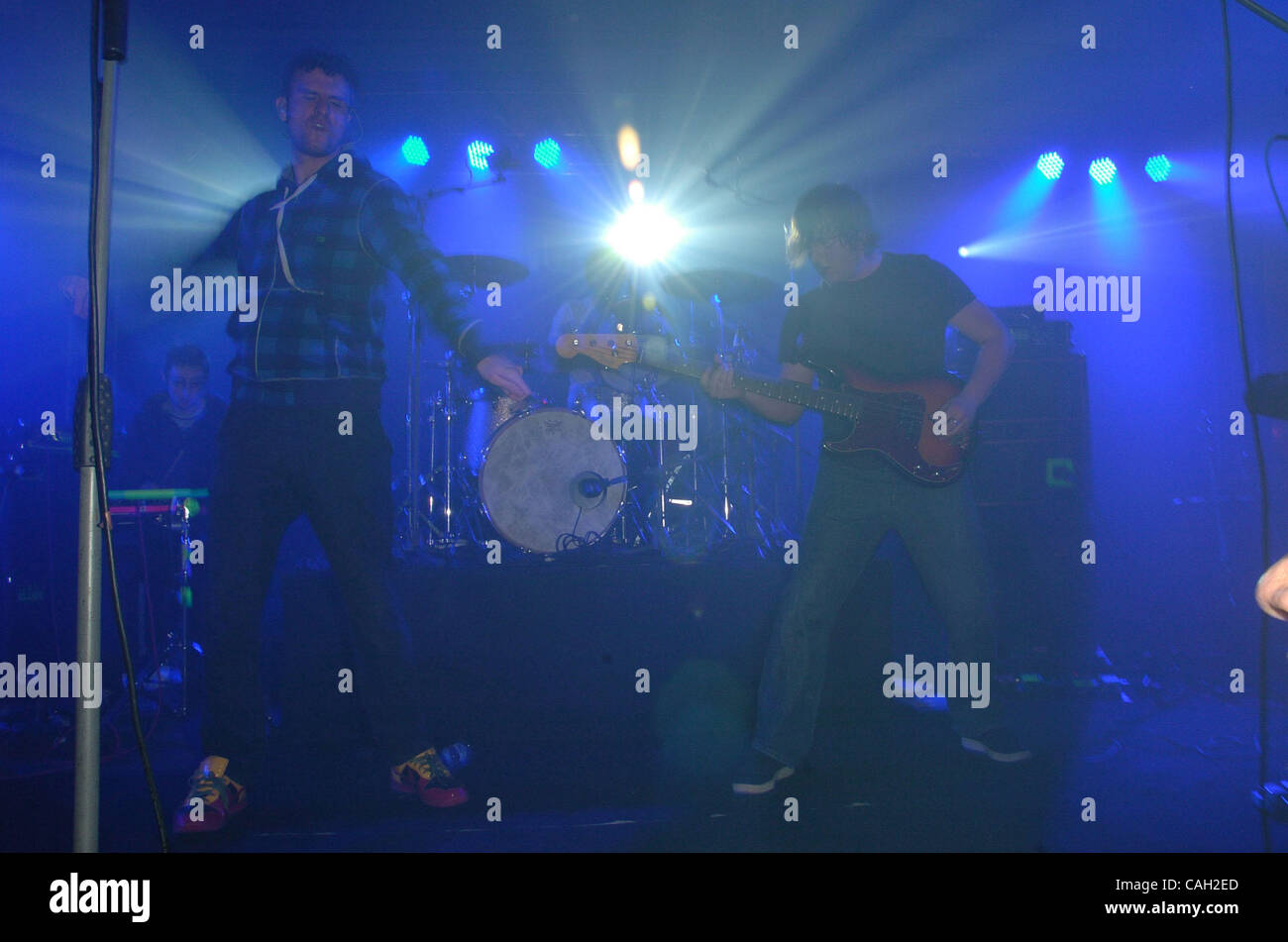 Rock band "REVEREND AND THE MAKERS" performing live at the 2008 MIDEM ...