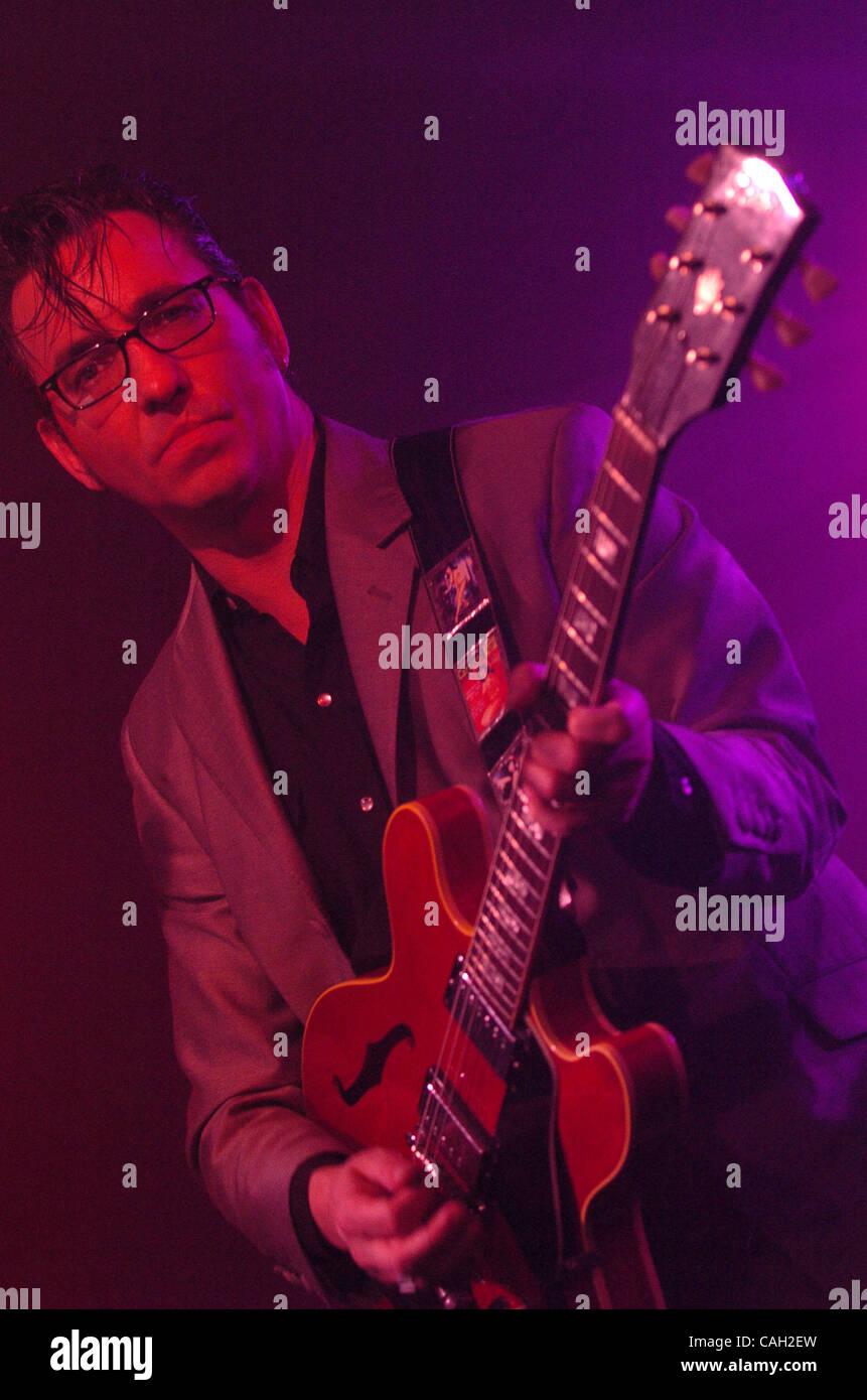 Rock singer "Richard HAWLEY" performing live at the 2008 MIDEM ( 42 th ...