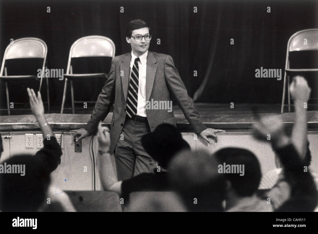 John Doolittle talks to students at Marysville High School on October ...