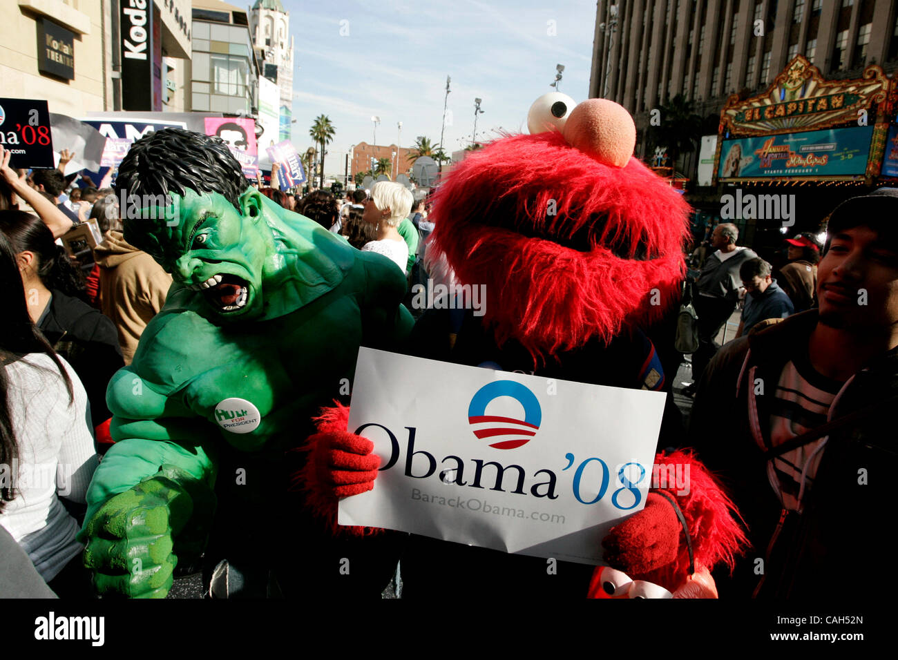 Jan 31, 2008 - Los Angeles, CA, USA - Perfomers and supporters dressed ...