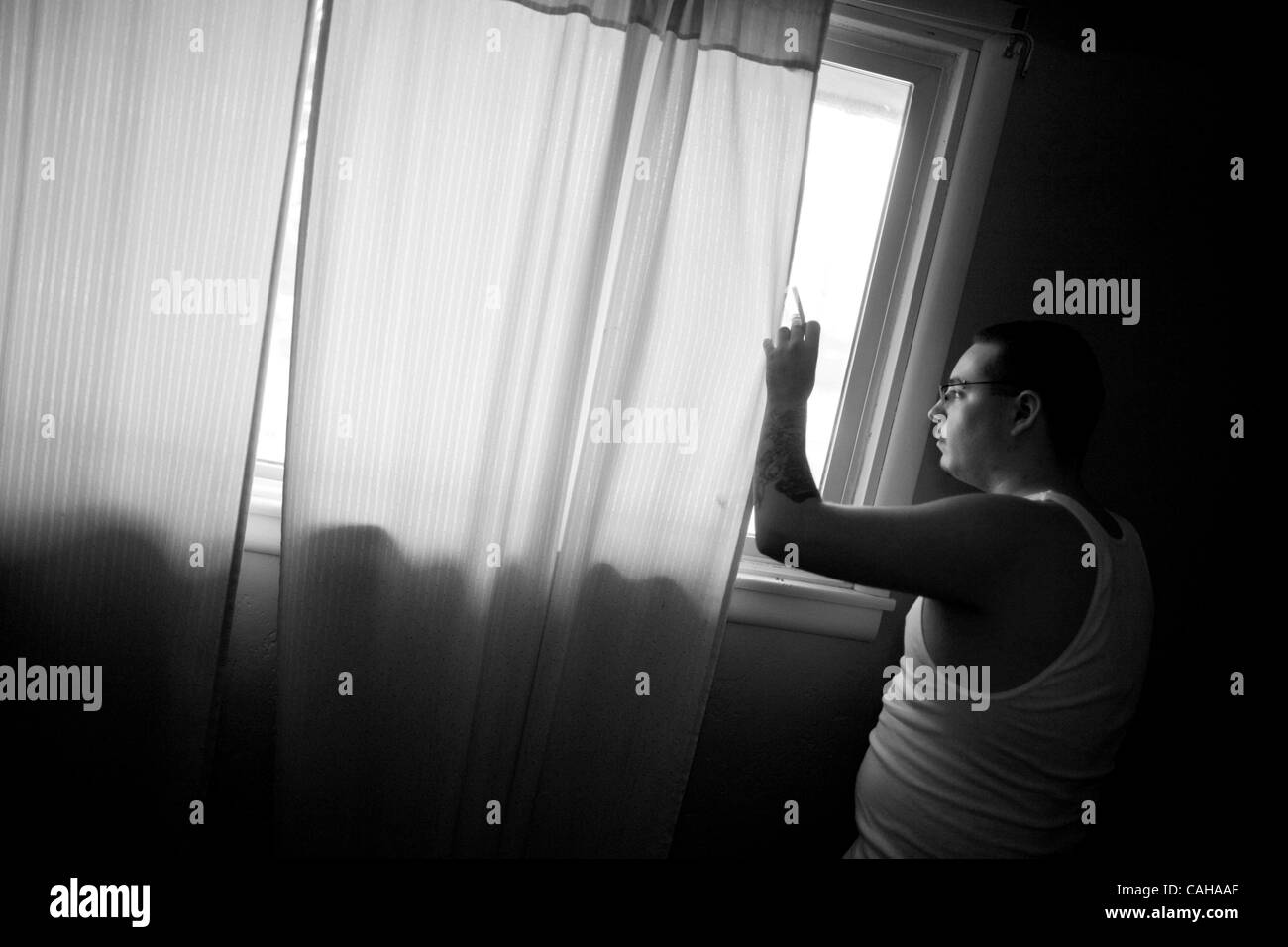 Sureno gang member Black and White Stock Photos & Images - Alamy