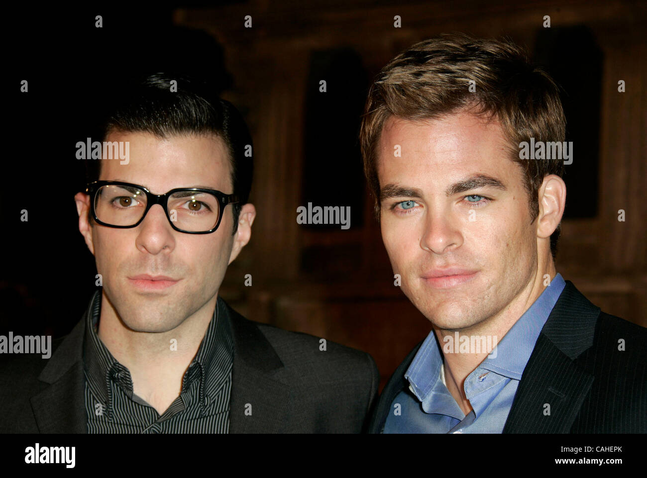 Jan 16, 2008 - Hollywood, California, USA - ZACHARY QUINTO & CHRIS PINE ...