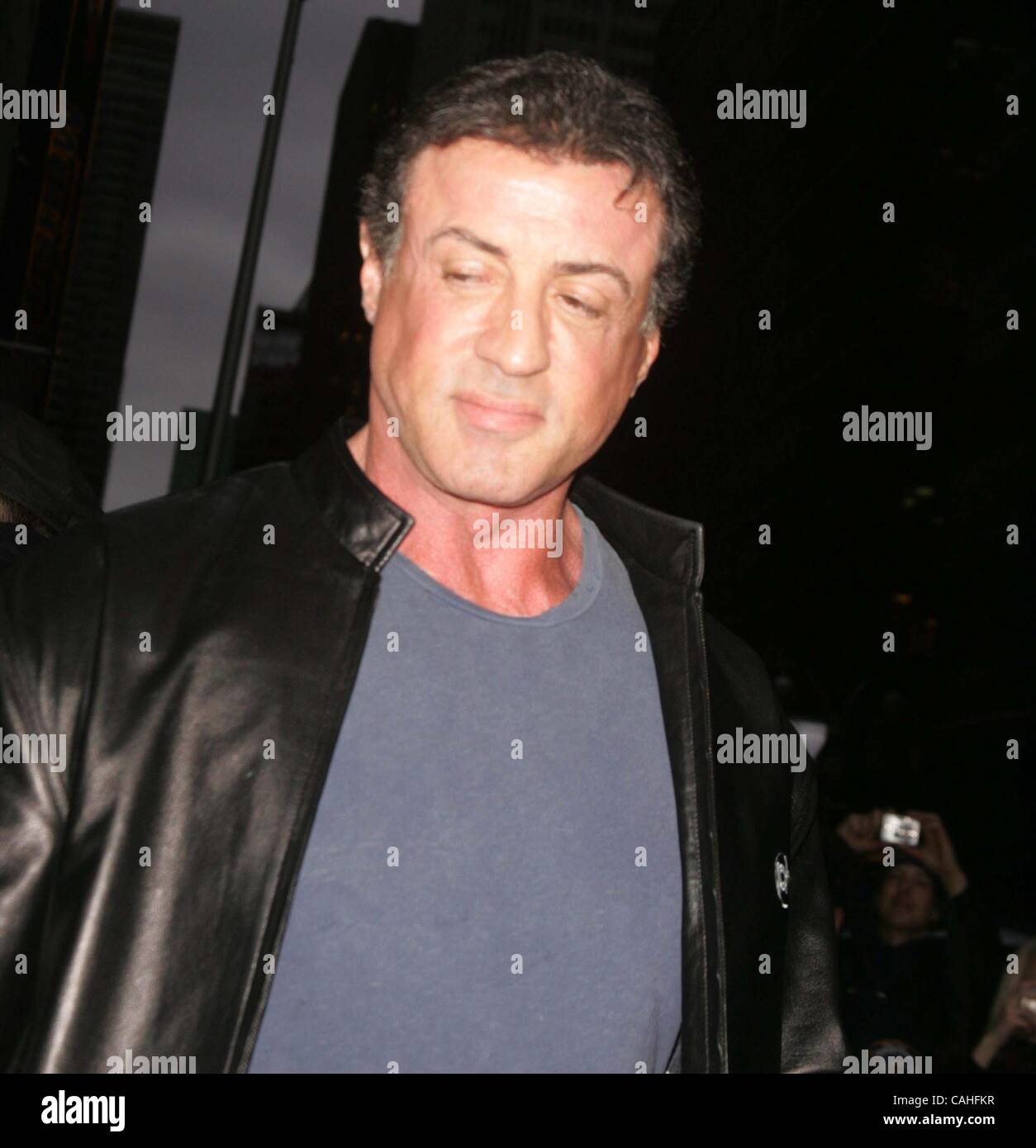 Jan. 17, 2008 - New York, New York, U.S. - K56075RM.SYLVESTER STALLONE ...