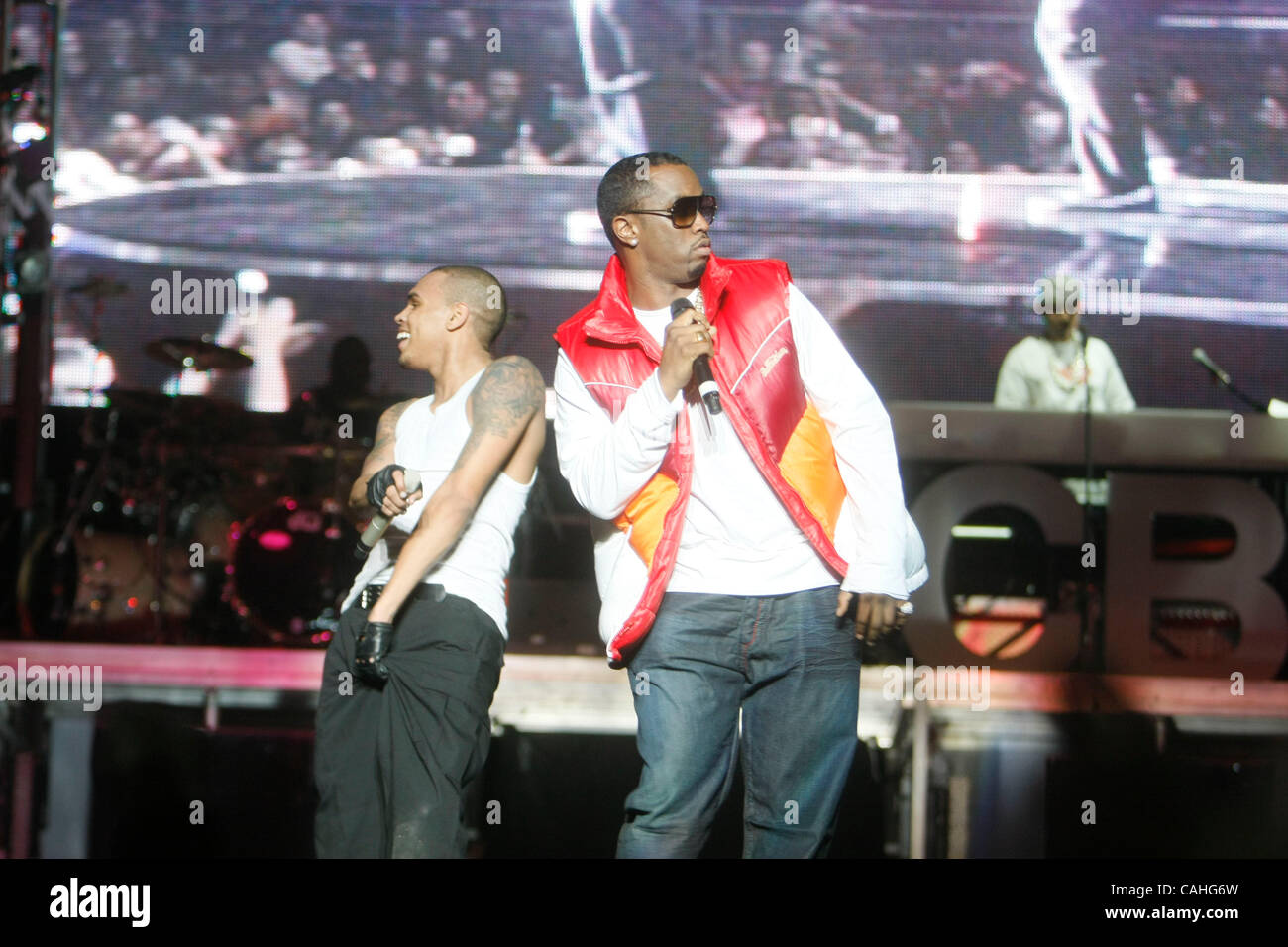 Chris brown diddy sitting in hi-res stock photography and images - Alamy