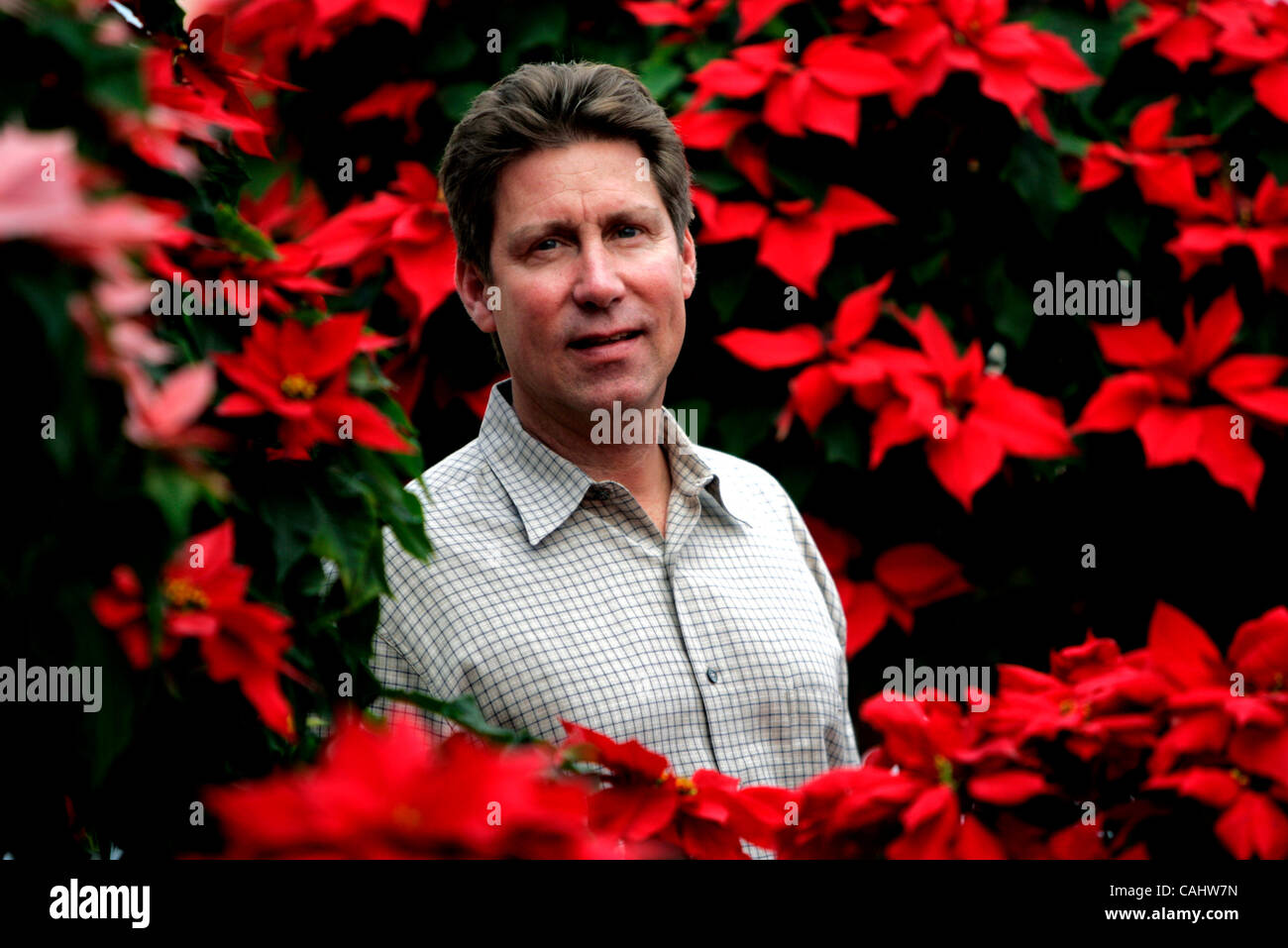 December 17, 2007, Encinitas, California, USA. Paul Ecke III is the ...