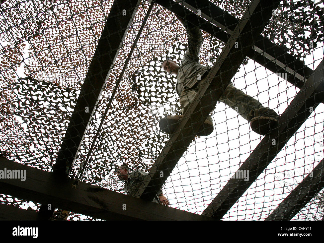 METRO- Recruits file along as they make their way down the obstacle ...