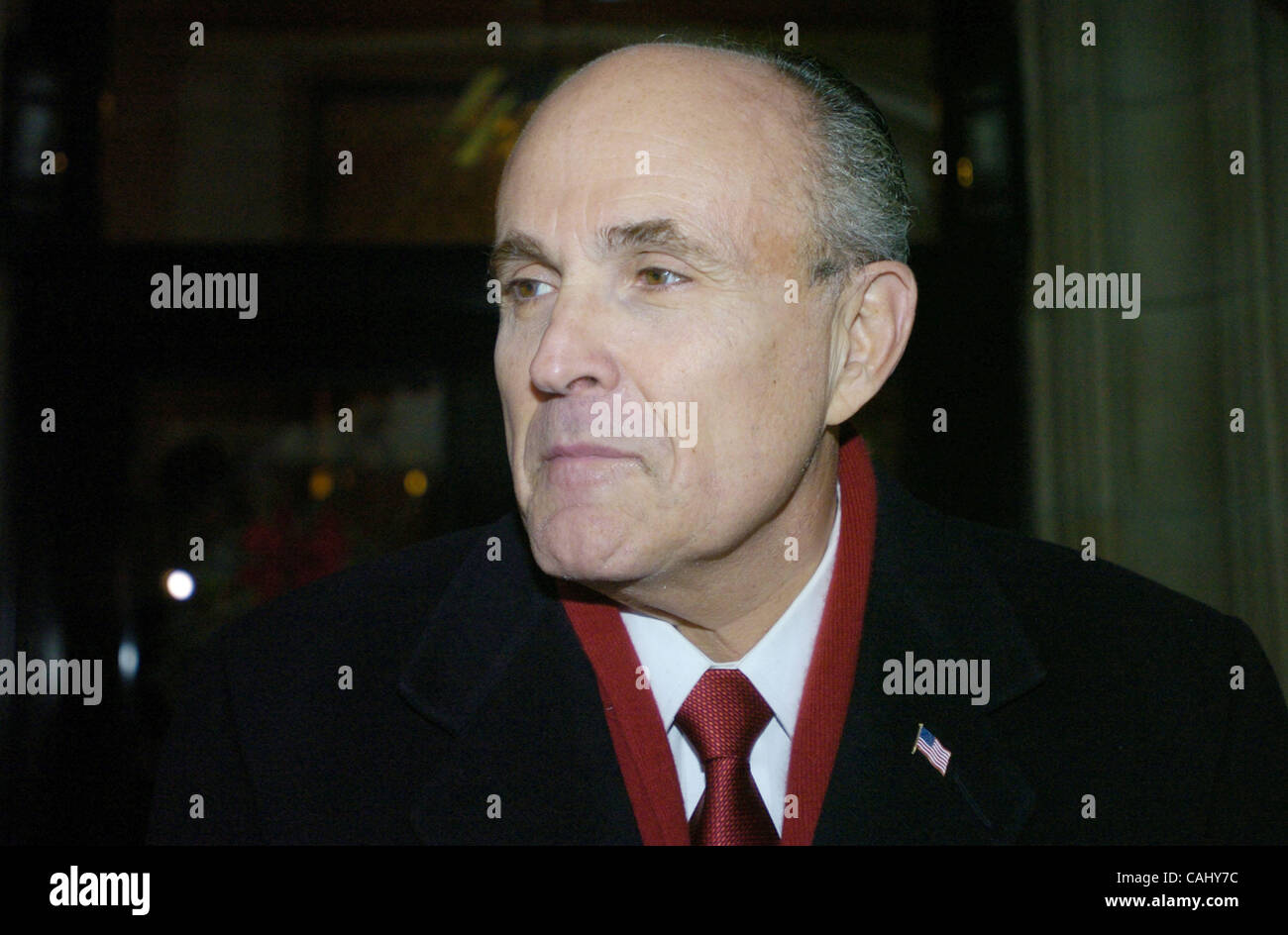 Republican presidential candidate Rudolph Giuliani leaves his Upper ...