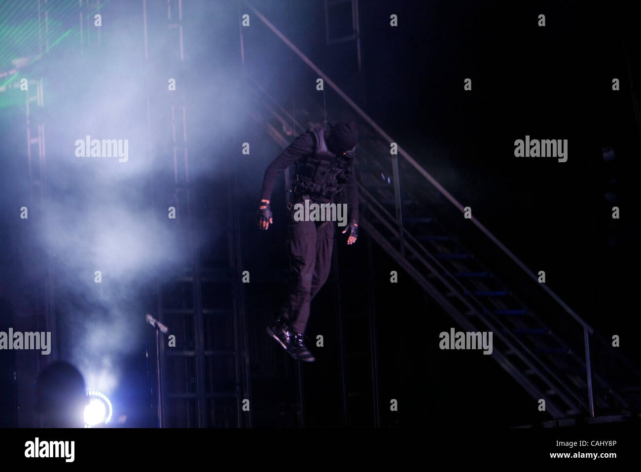 Chris Brown performing at Madison Square Garden, NYC on December 21 ...