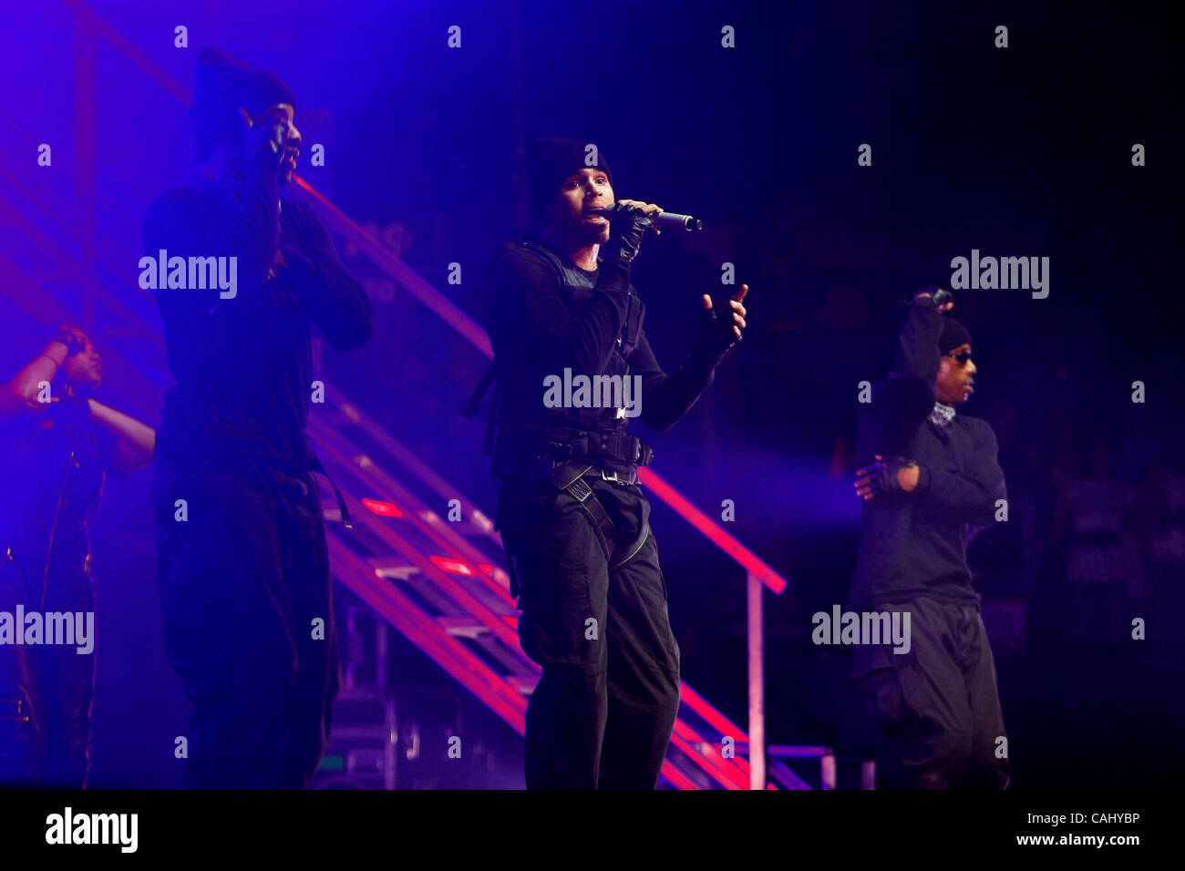 Chris Brown performing at Madison Square Garden, NYC on December 21 ...